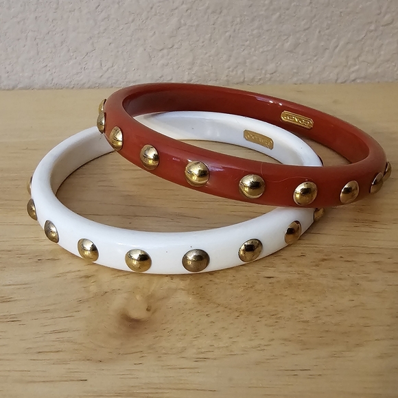Coach | Jewelry | Coach Studded Bangles Set | Poshmark